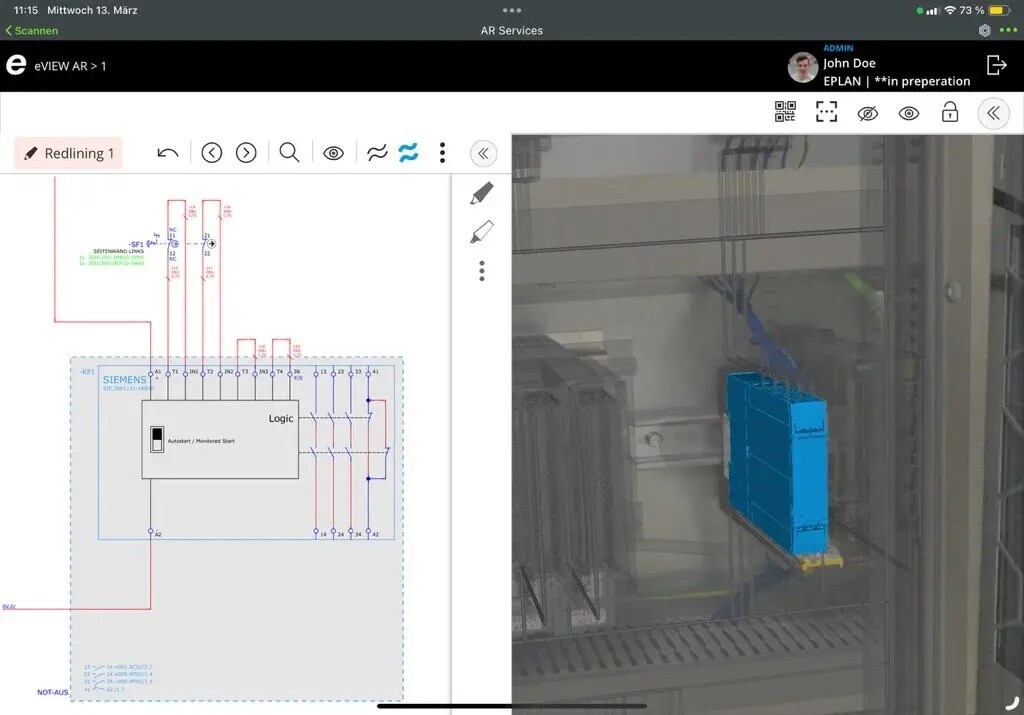 Mantenimiento eficiente con realidad aumentada: Eplan eView AR